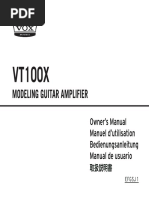 Vox VTX Tone Room | PDF | Audio Electronics | Audio Engineering