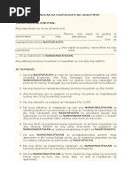 Contract of Lease Tagalog | PDF