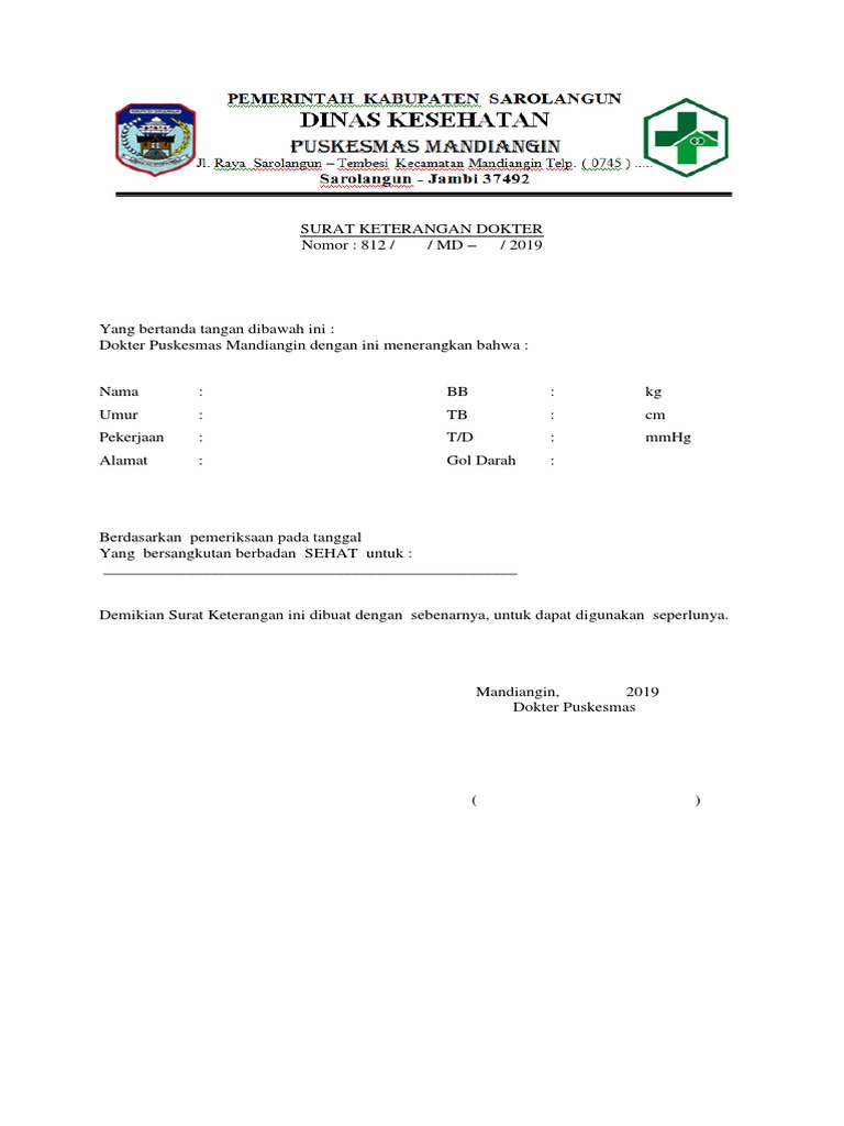 Format Kir Dokter | PDF