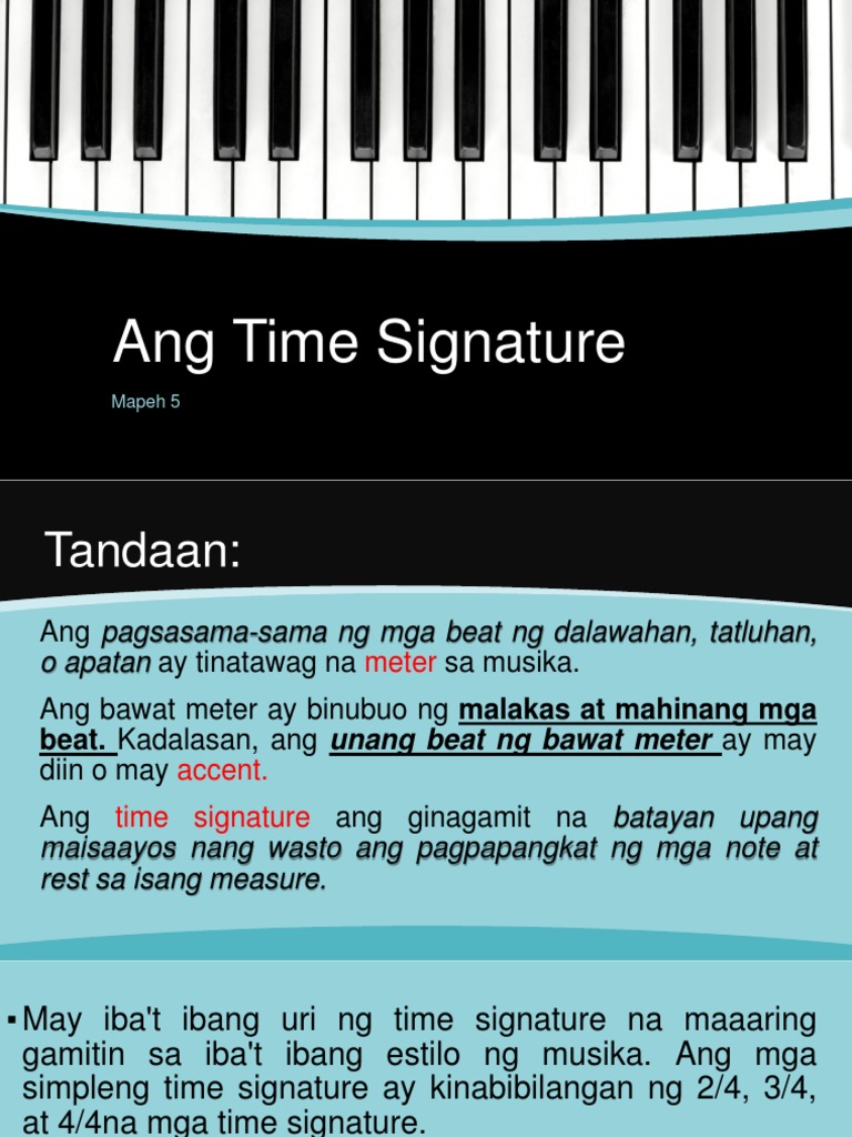 Ang Time Signature | PDF