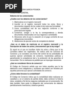 Mapa Conceptual Codigo Del Comercio | PDF