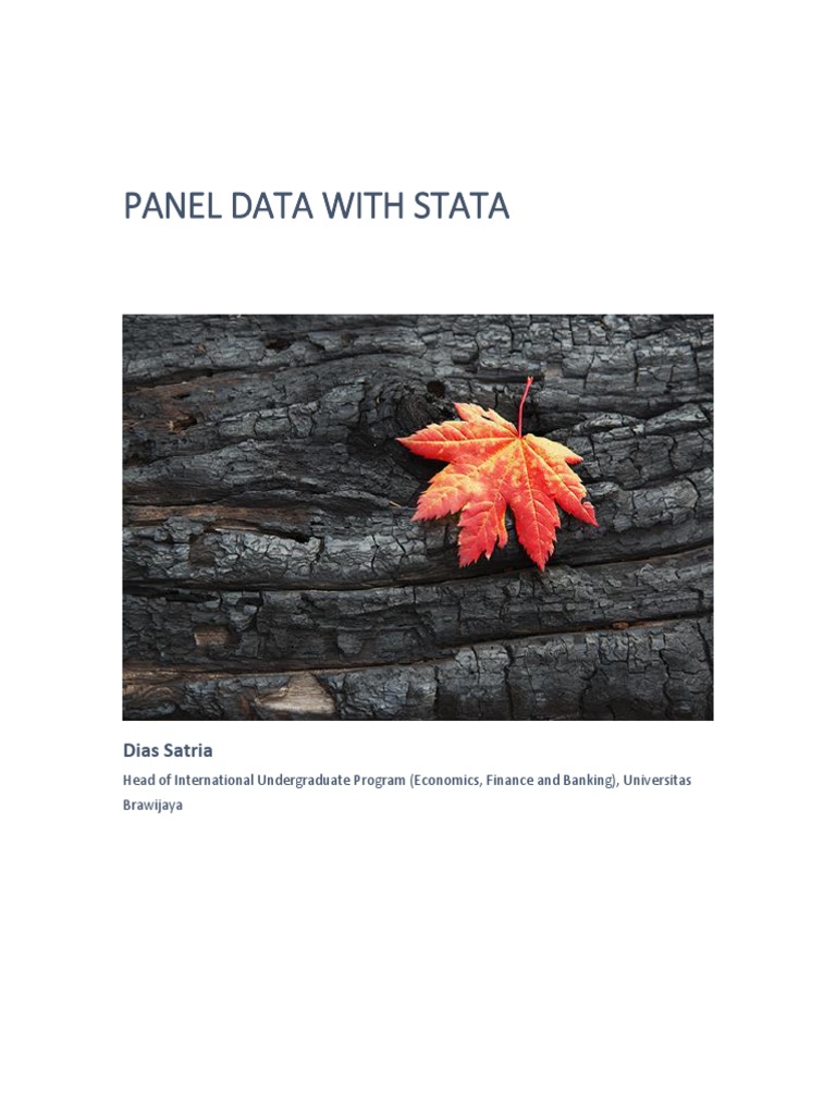 Modul Panel Stata | PDF