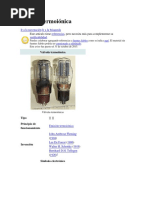 Bulbo Electrónico - Electronica Analogica | PDF