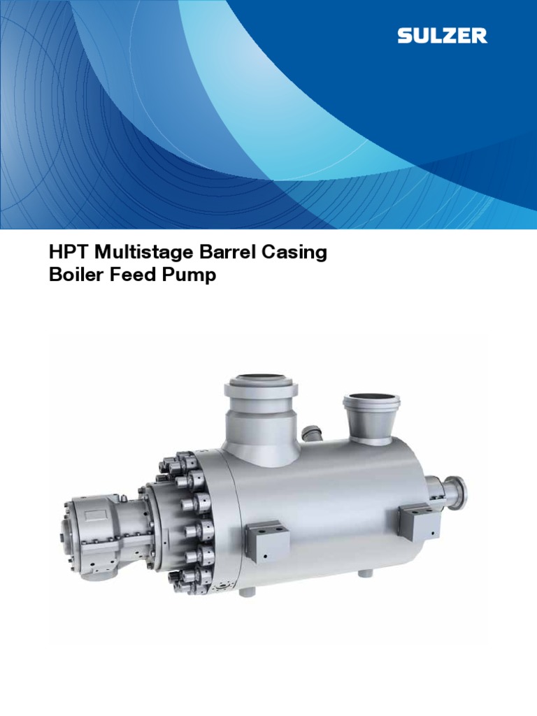 HPT Multistage Barrel Casing Boiler Feed Pump | PDF | Bearing ...