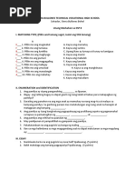 ESP-8-1st Quarter Final Exam With TOS and Answer Key | PDF