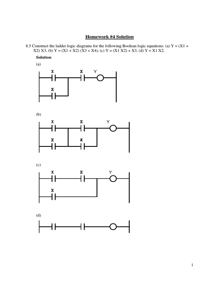 Sample Solutions | PDF | Programmable Logic Controller | Logic