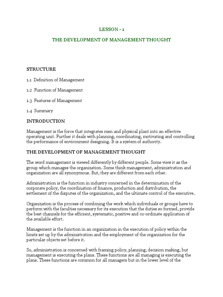 Management Process and Organisation Theory | PDF | Goal | Leadership