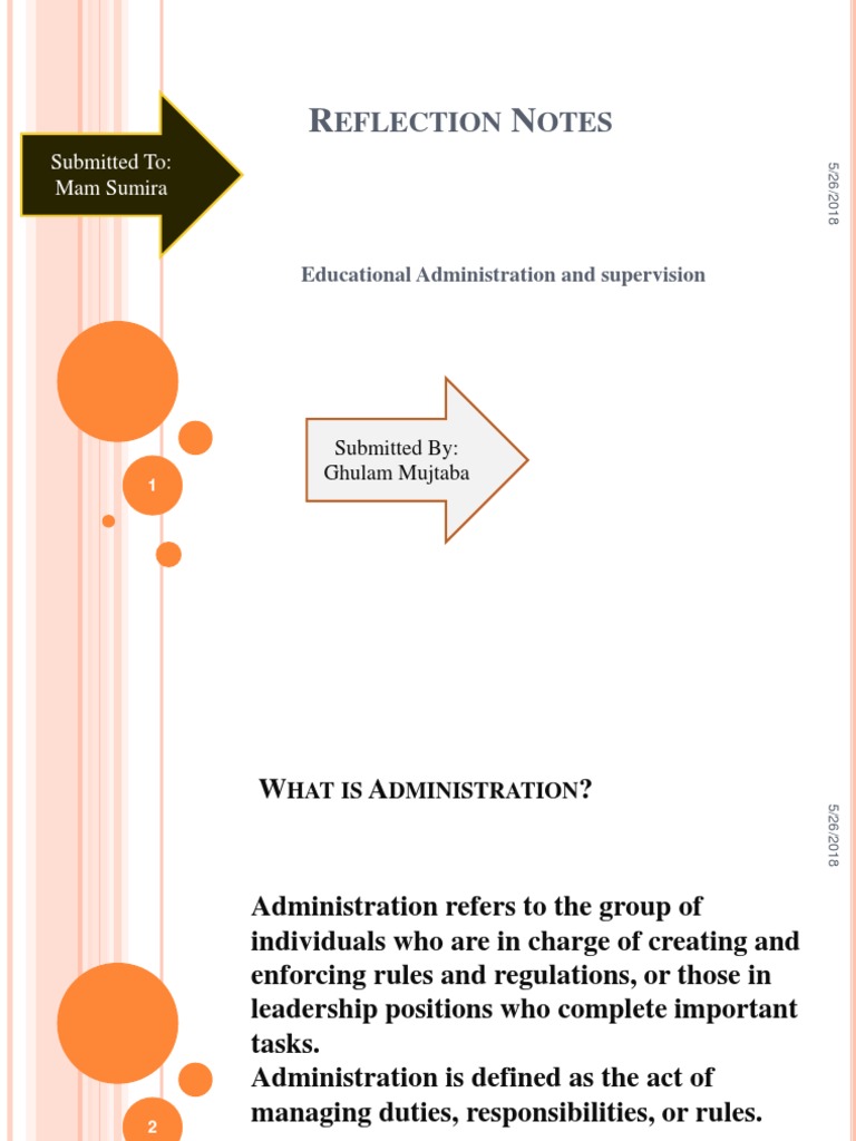 Reflections on Educational Administration and Leadership | PDF ...