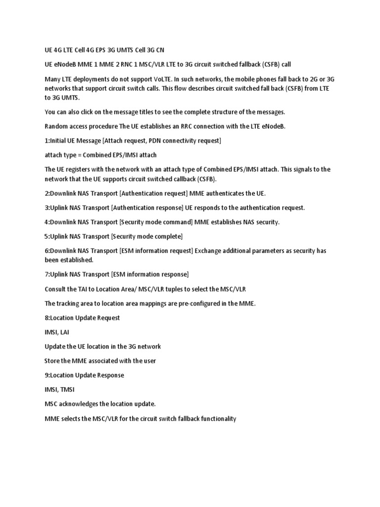 CSFB | PDF | 3 G | Mobile Telecommunications