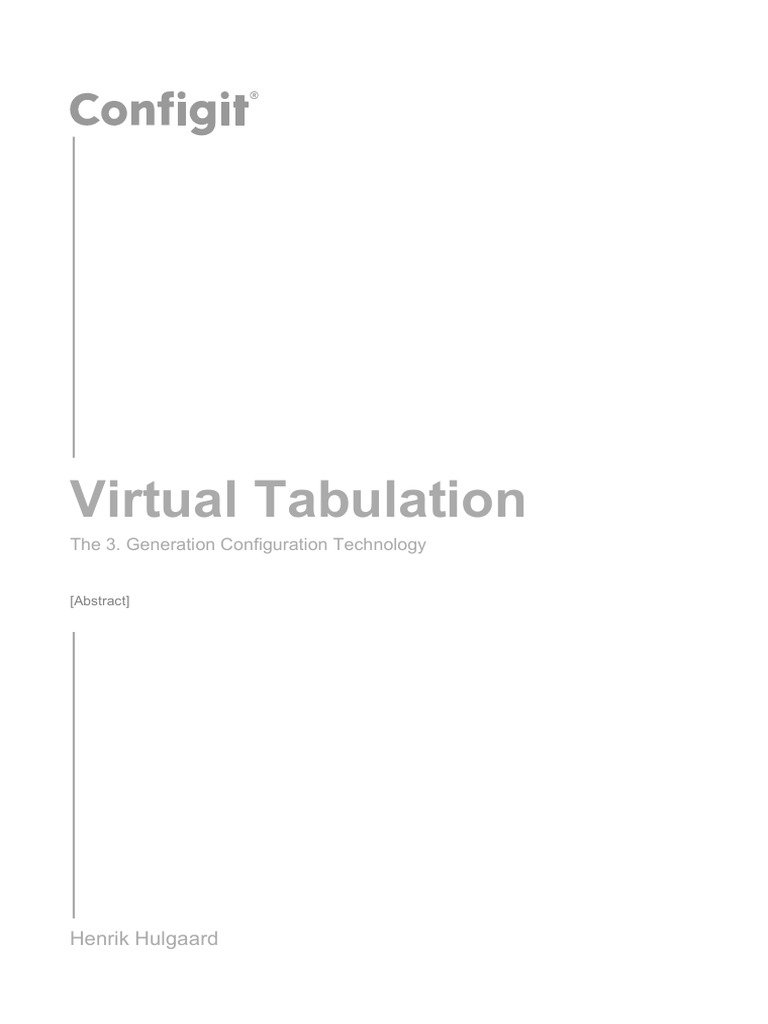 Virtual Tabulation White Paper | PDF | Areas Of Computer Science | Computing