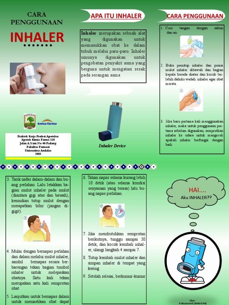 Cara Penggunaan Obat Inhaler Dan Diskus | PDF