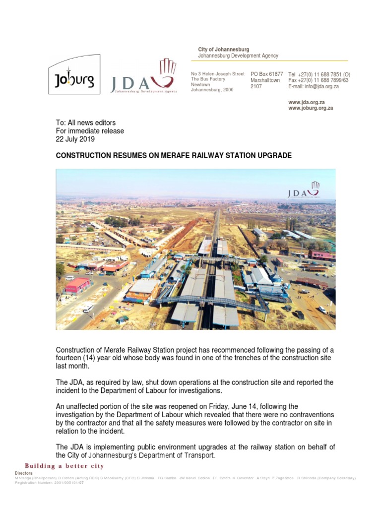 Construction Resumes On Merafe Railway Station Upgrade Final Version ...