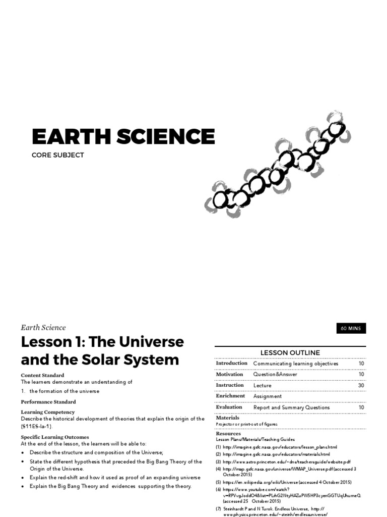 Earth Science Module | Download Free PDF | Solar System | Universe
