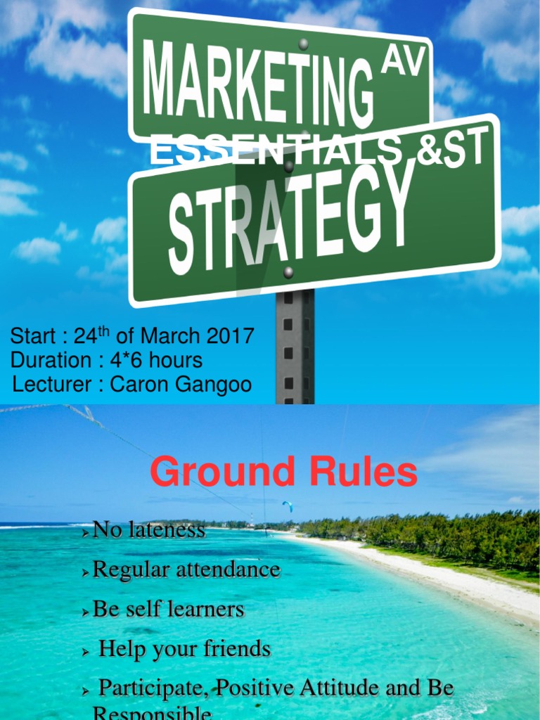 Marketing Essentials - 25.03.17 | PDF | Marketing | Market (Economics)