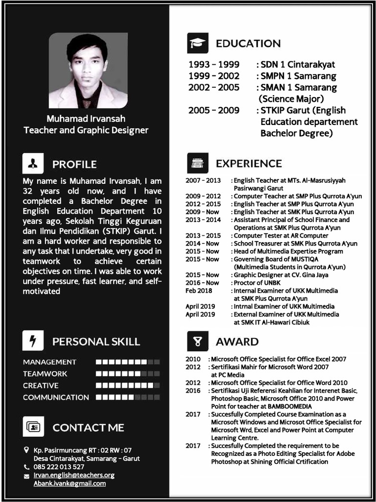 Contoh CV | Download Free PDF | Microsoft | Computing