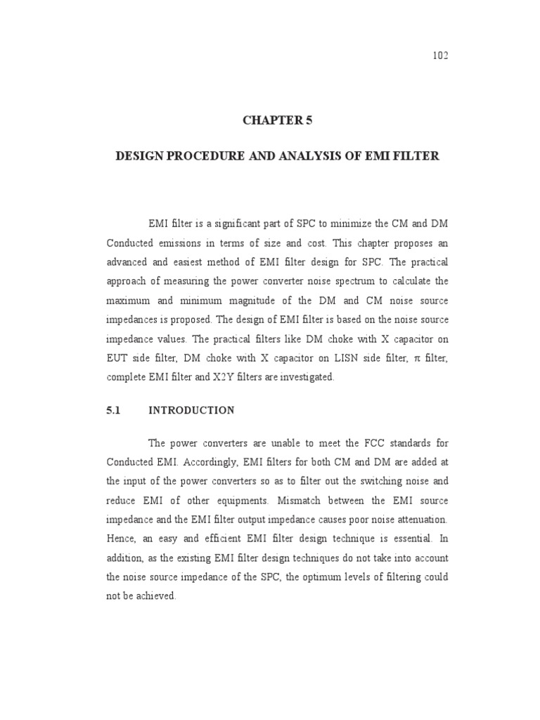 EMI FIlter Design | PDF | Electronic Filter | Capacitor