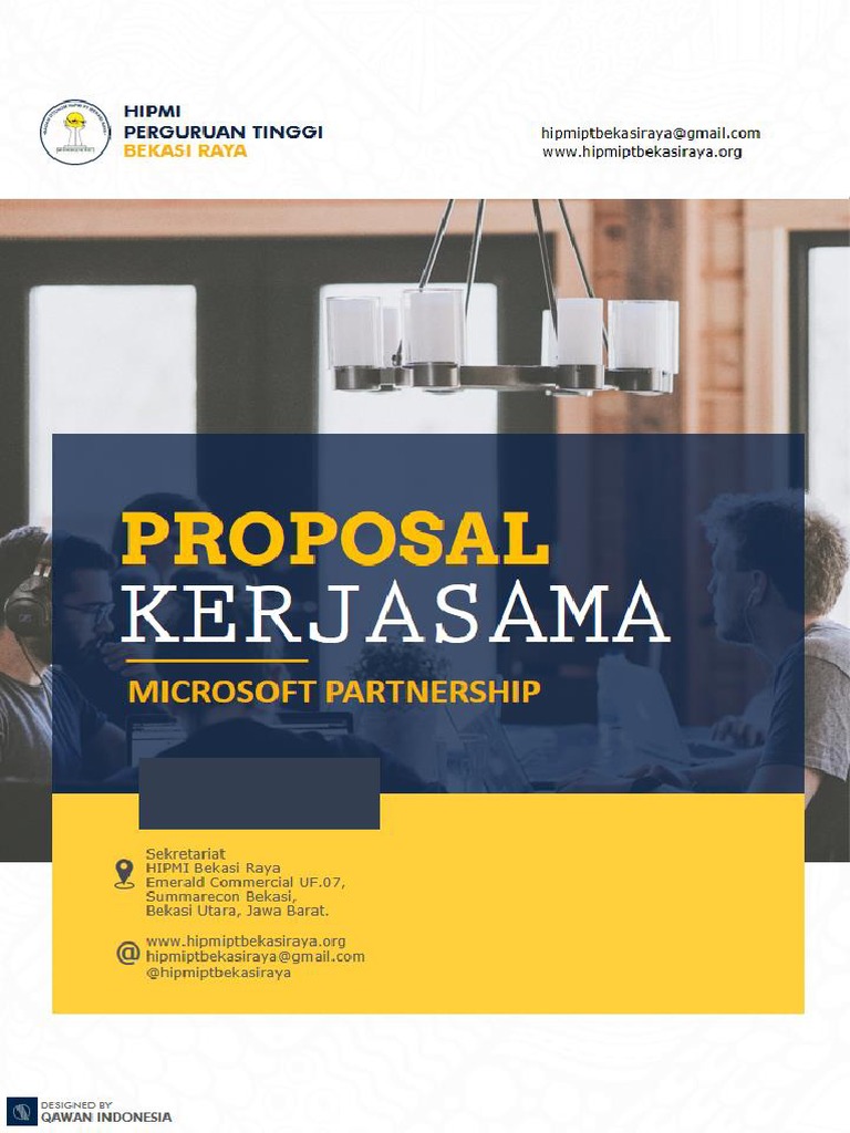 (Contoh) Proposal Kerjasama Dengan Microsoft | PDF