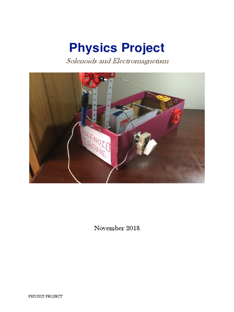 Grade 12 Electromagnetism Project | PDF