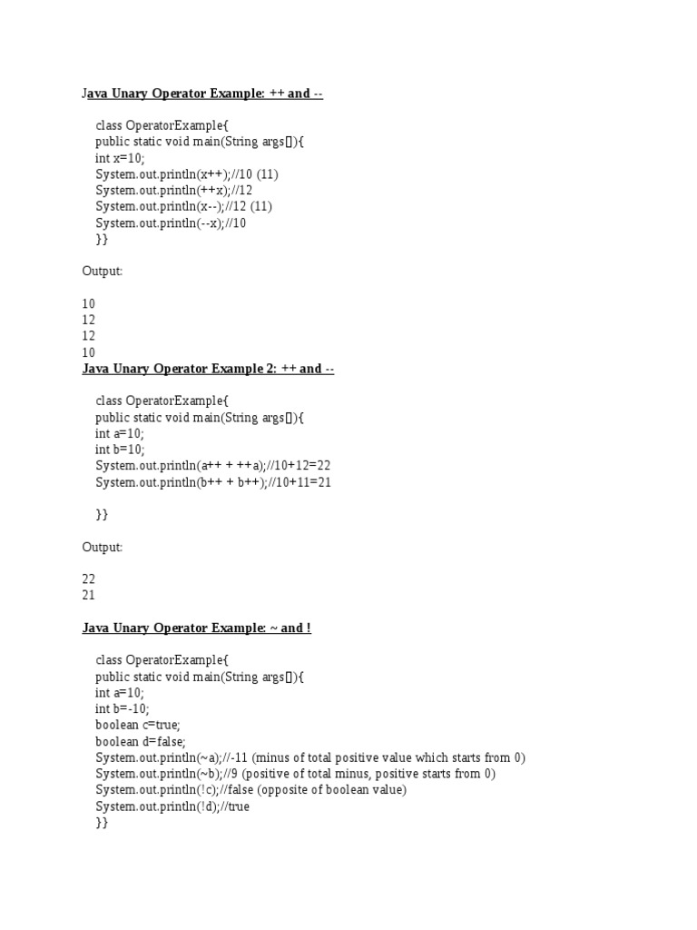 Java Operators - Loops Basics | PDF | Control Flow | Notation
