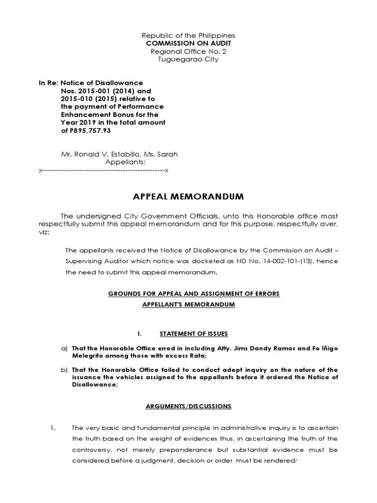 Memorandum of Appeal To ASB | PDF | Appeal | Judgment (Law)