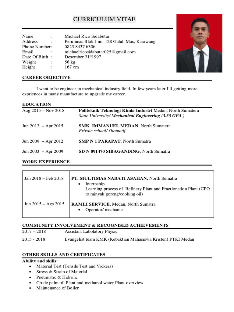 Curriculum Vitae of Michael 270619 PDF | PDF | Nature