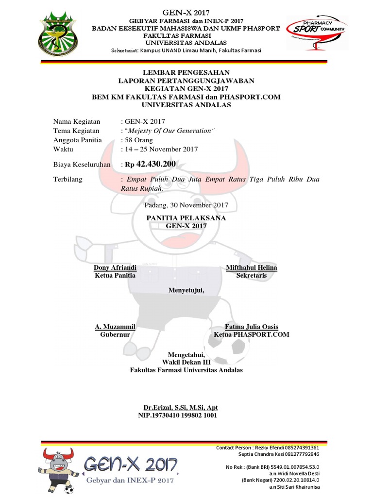Contoh LPJ | PDF