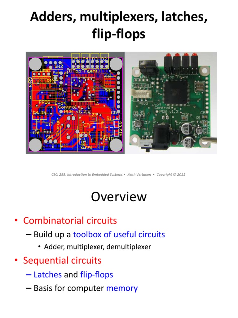 Adders, Multiplexers, Latches, Flip-Flops | PDF | Computer Data | Electronic Design