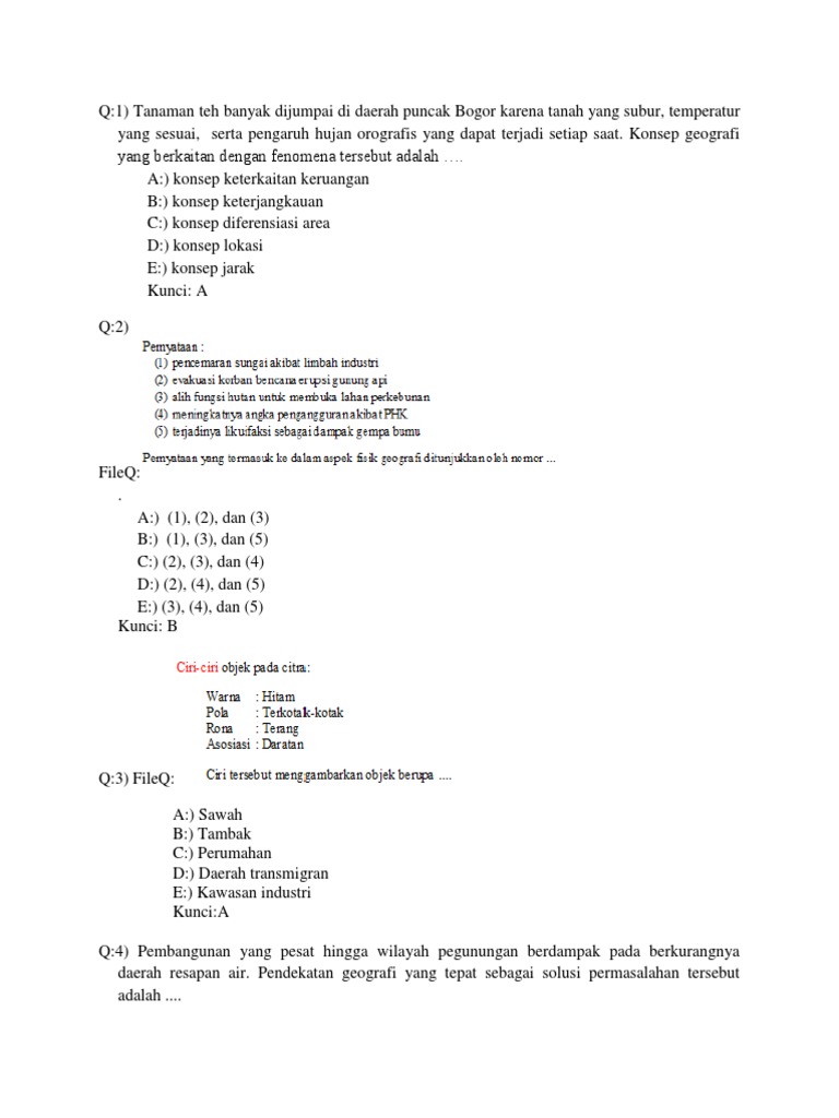 Geo USBN | PDF | Sains & Matematika