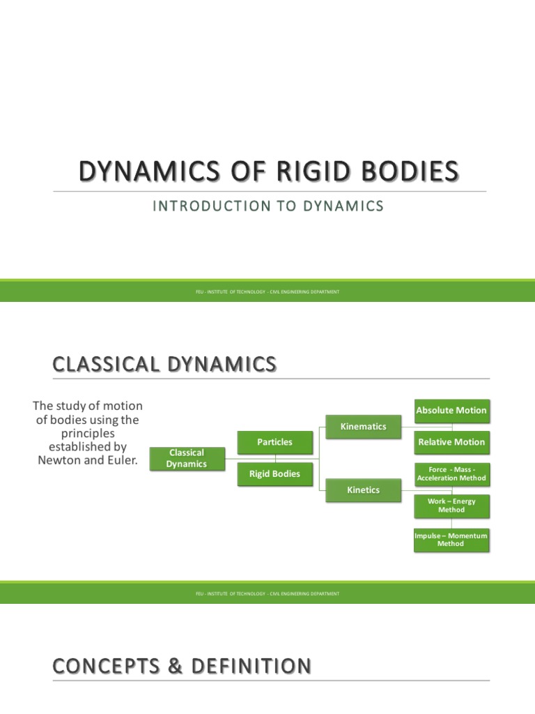 Dynamics of Rigid Bodies | PDF | Force | Classical Mechanics