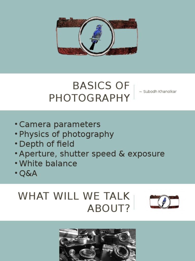 Basics of Photography: Subodh Khanolkar | PDF | Aperture | Camera
