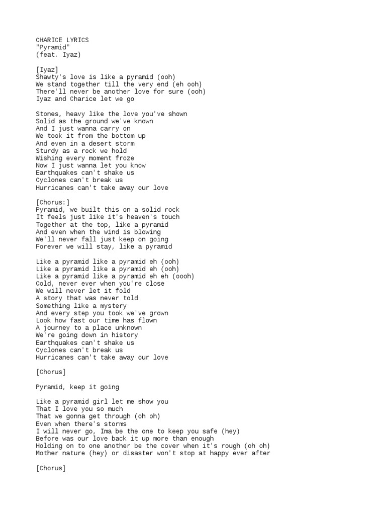 Charice Pyramid | PDF | Poetry