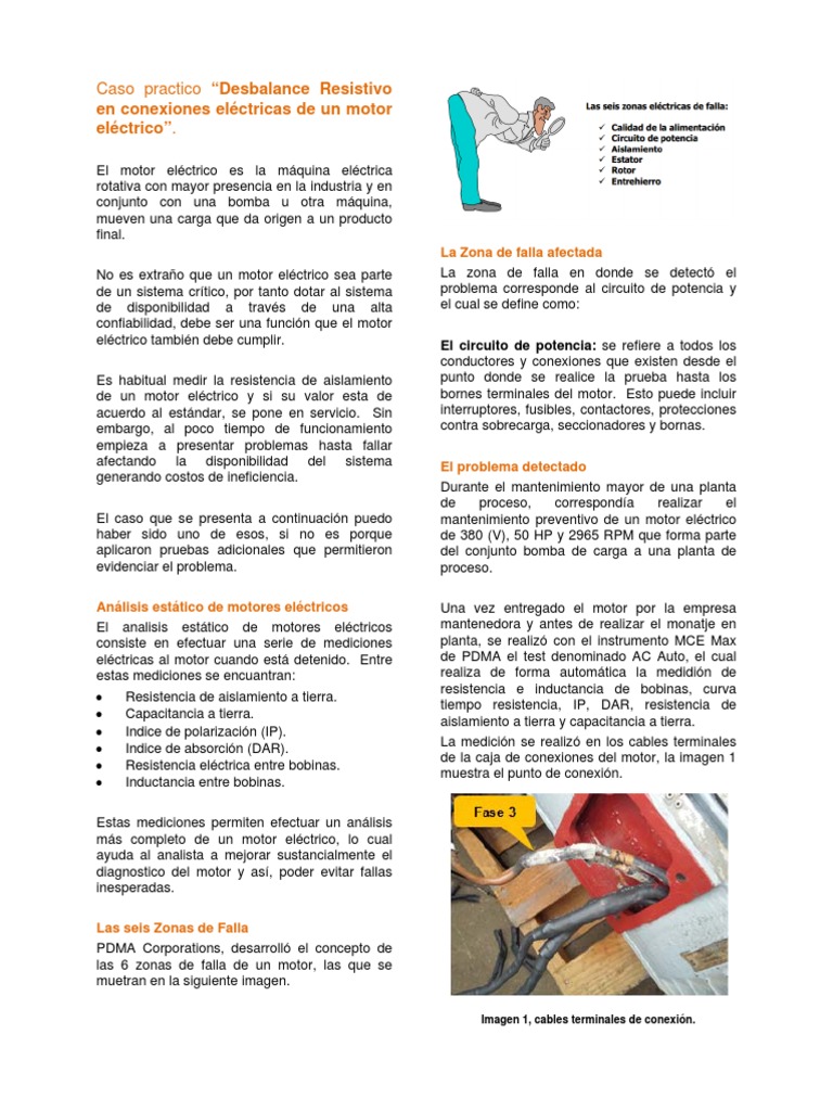 Desbalance Resistivo Motores | PDF | Resistencia Eléctrica y ...