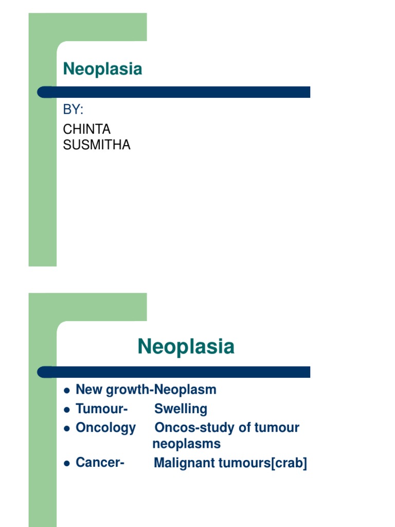 Neoplasia 2 PPT | PDF