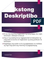 Ang Pagsulat NG Paglalarawan Ay Maaaring Subhetibo o Obhetibo | PDF