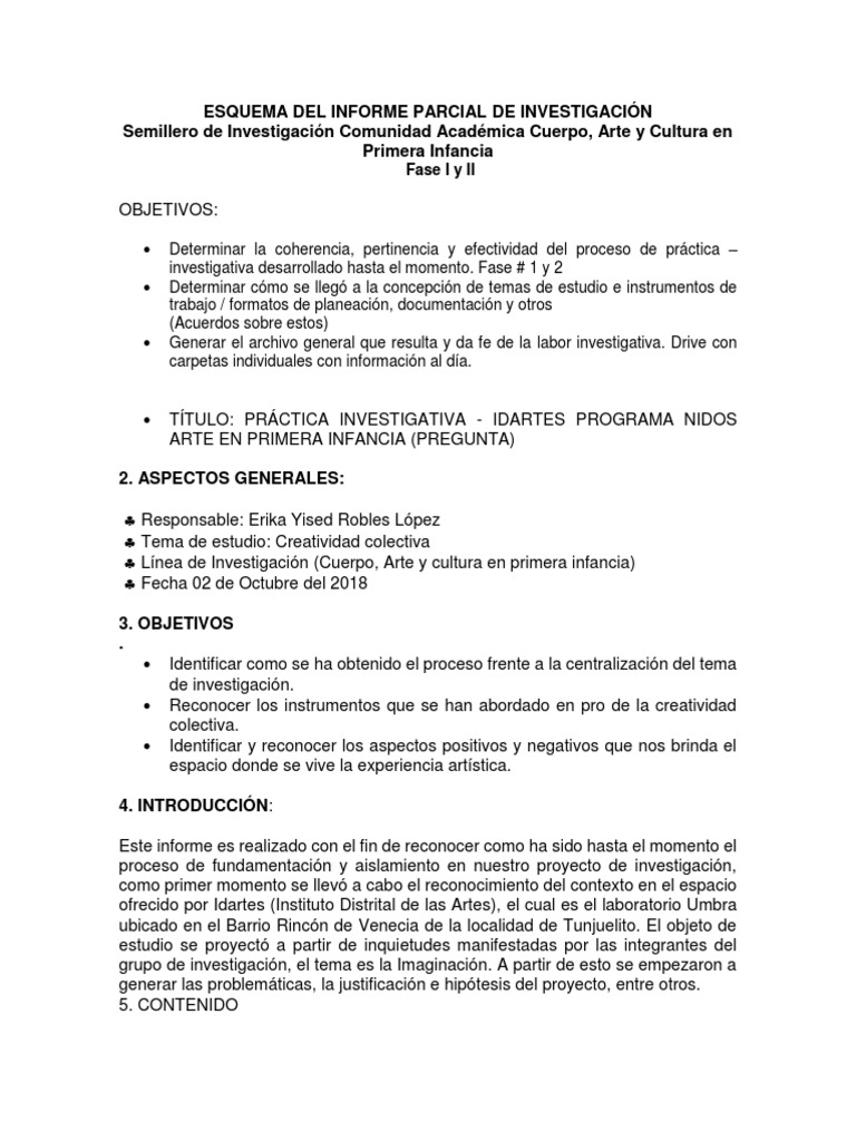 Informe Parcial de Investigación 1fase | PDF | Aprendizaje | Cognición