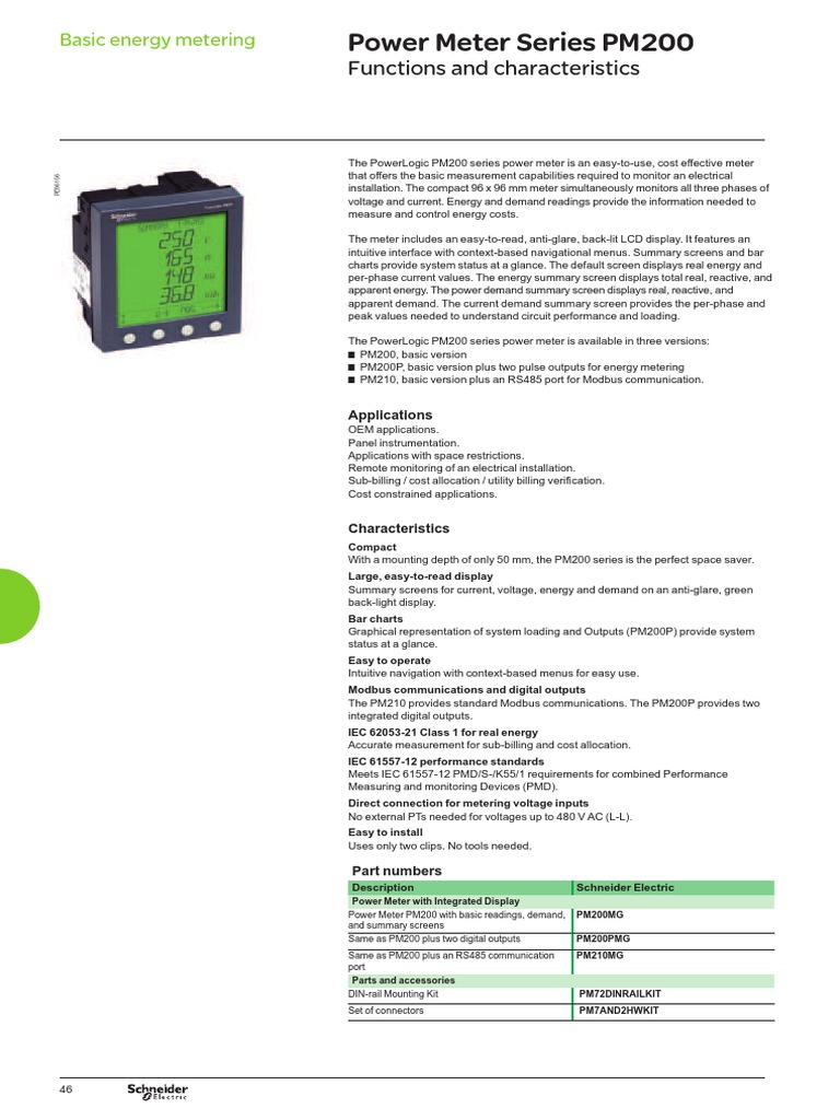 PM200 1 | PDF | Instrumentation | Voltage
