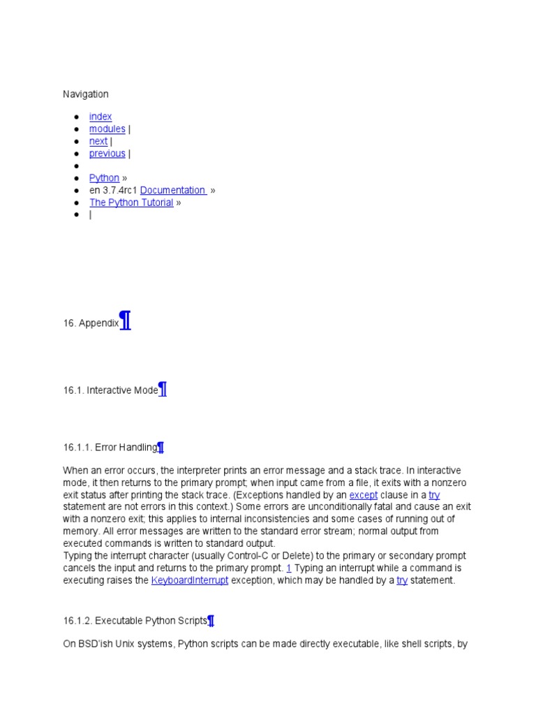 Index Modules Next Previous Python Documentation The Python Tutorial ...