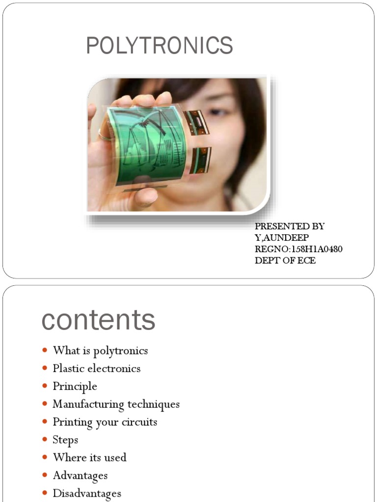 An Overview of Polytronics: Printing Circuits and Electronics Using Conductive Polymers | PDF ...