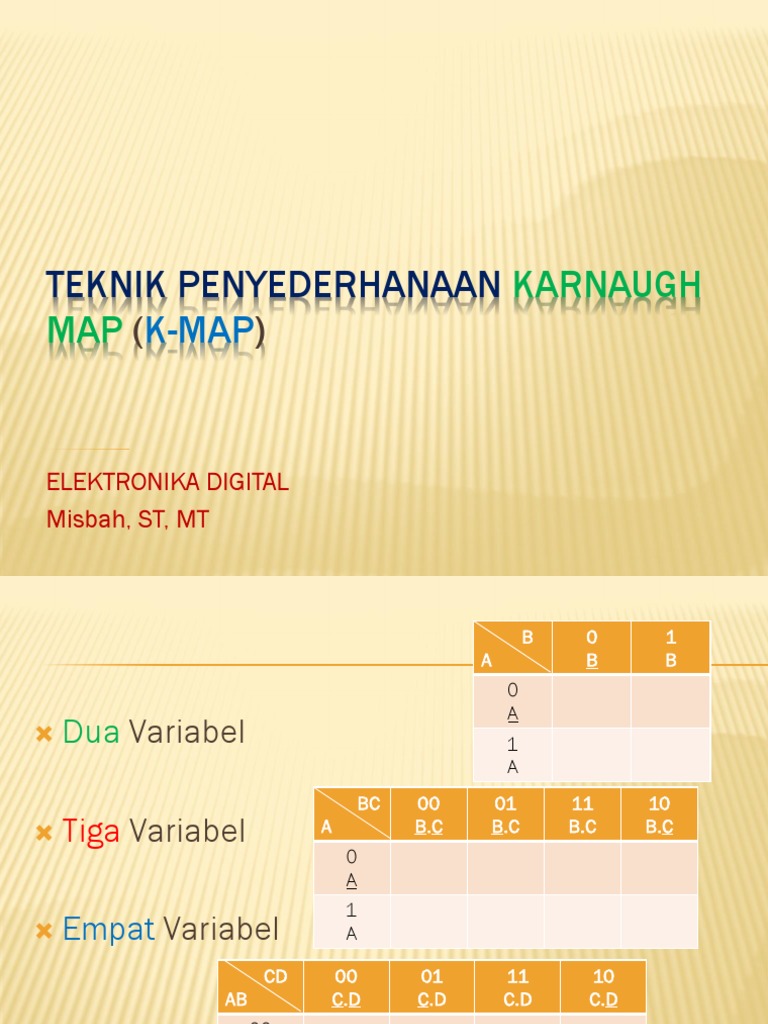 Teknik Penyederhanaan: Karnaugh MAP | PDF