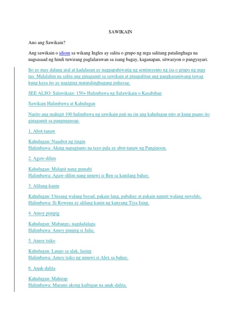 SAWIKAIN | PDF