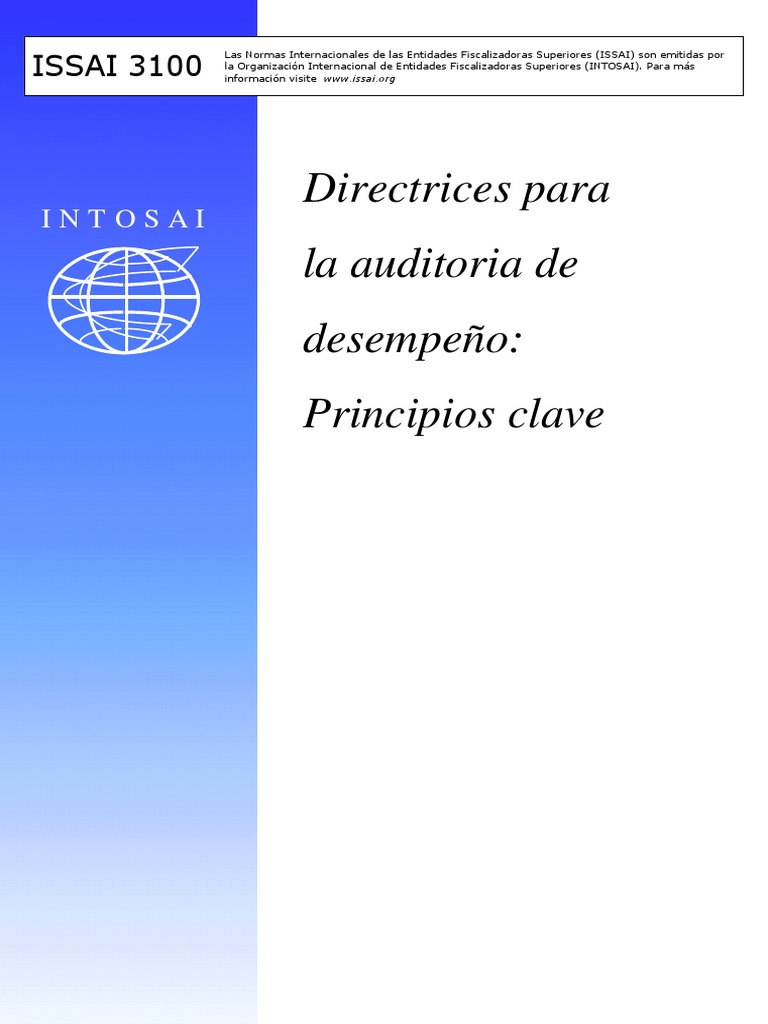Issai 3100 S PDF | PDF | Auditoría | Contralor