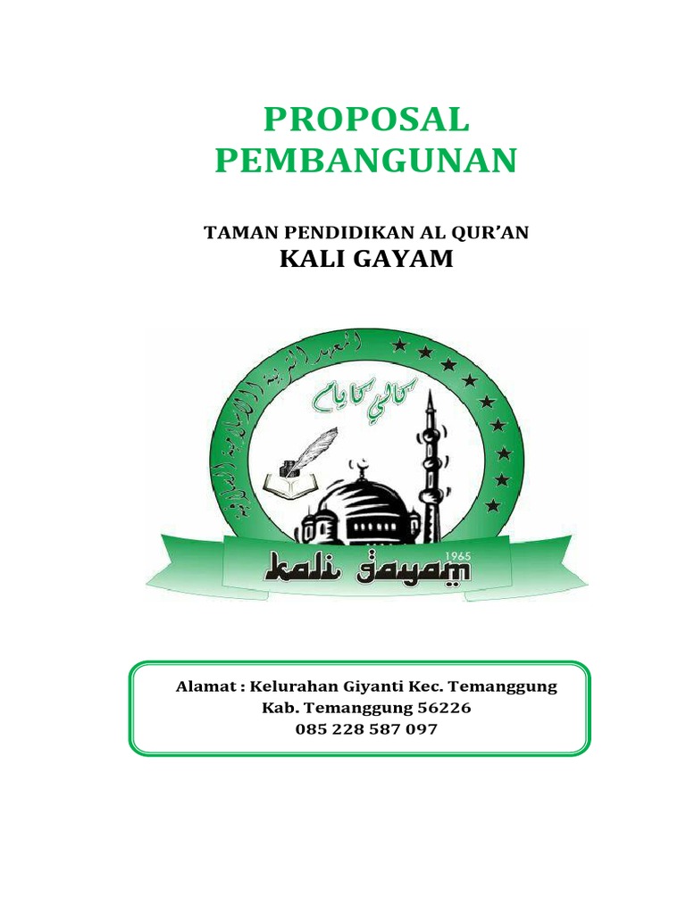 Proposal Pembangunan TPQ | PDF