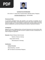 PRC Nurse Resume for Job Application | PDF | Nursing | Occupational ...
