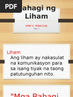 Mga Bahagi NG Liham | PDF