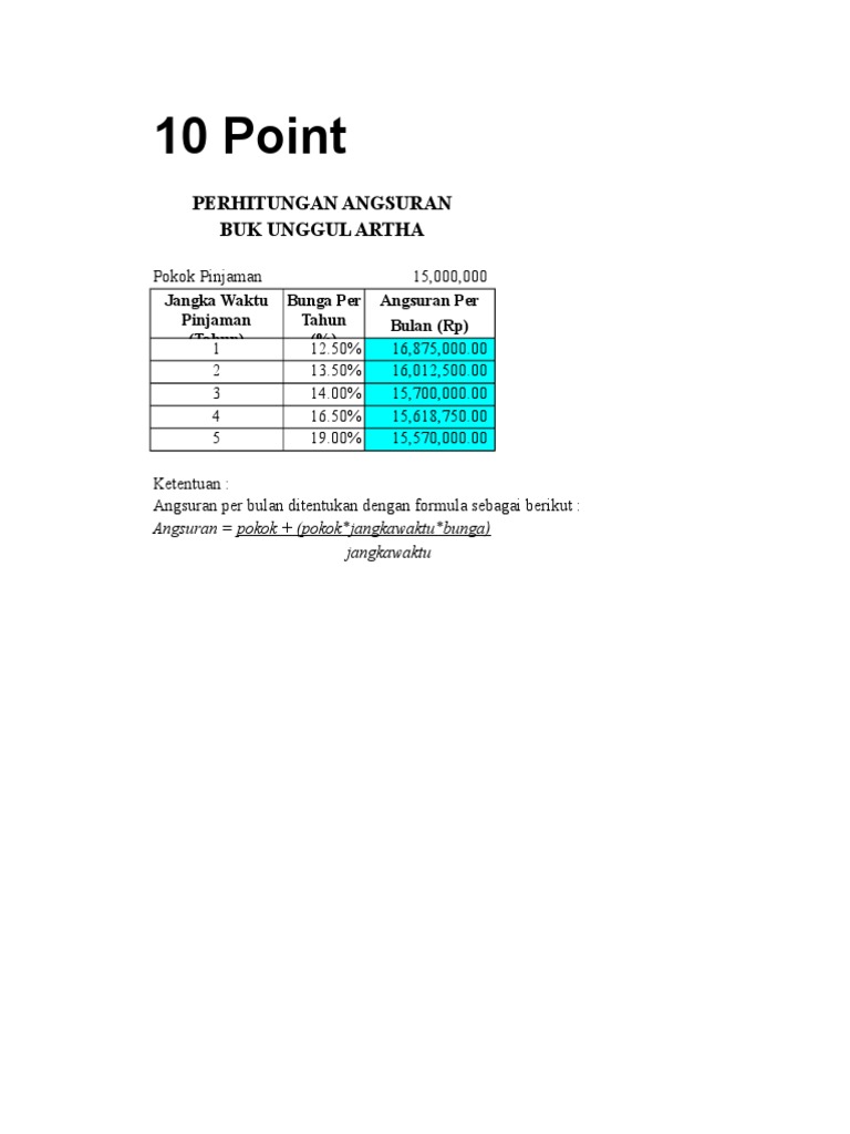 Review Soal Ujian Excel Sulit - 7 Sheet | PDF