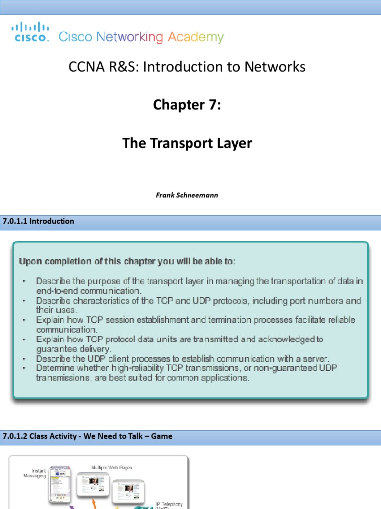 The Transport Layer | PDF | Transmission Control Protocol | Port ...