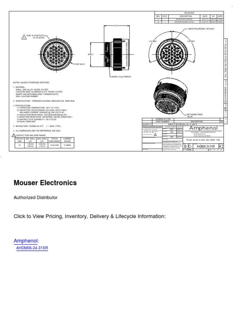 Ahdm06 24 31SR 1507600 | PDF | Materials | Electrical Components
