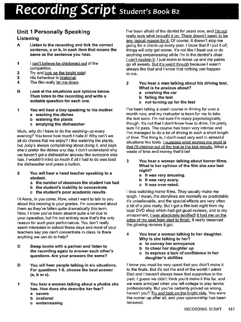 Close Up B2 Listening Activities | PDF | Mental Health | Suburb