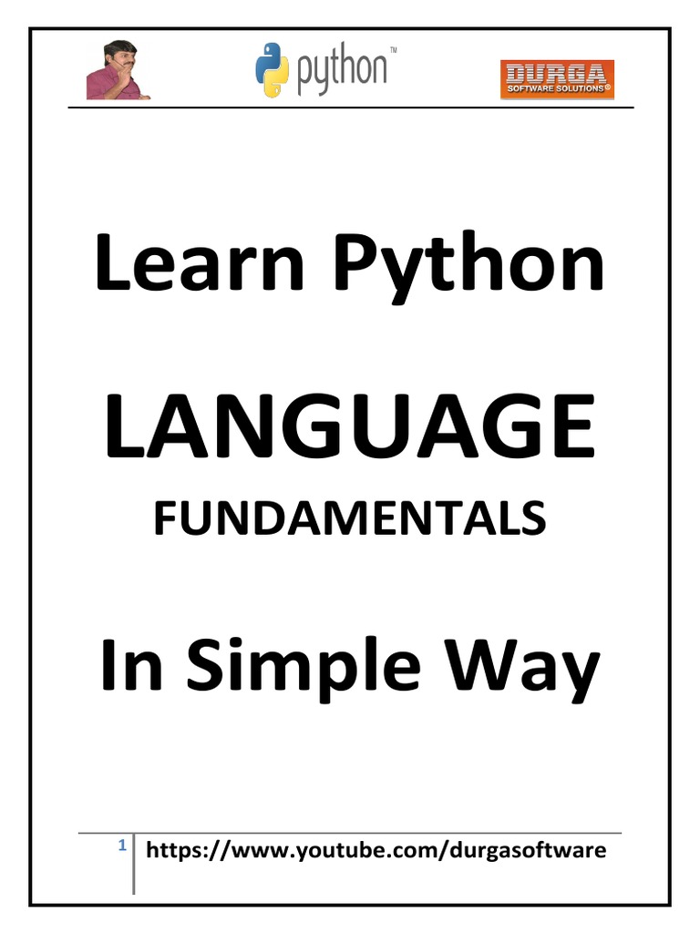 Learn Python Language Fundamentals in Simple Way Bu Uday Kumar Sah ...