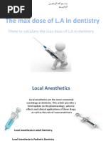 Local Anesthetic Dose Calculation Guide | PDF | Syringe | Dose ...